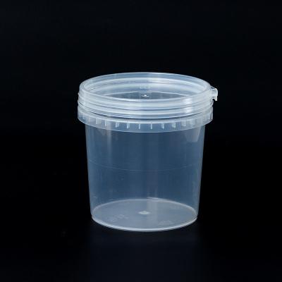 China Multi Color Portable Plastic Bucket Food Grade PP Square Bucket 100ml-6000ml for sale