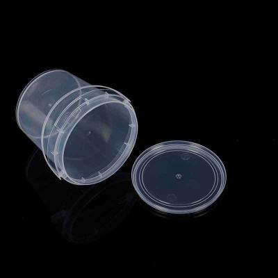 China Multi Color Portable Plastic Bucket Food Grade PP Square Bucket 100ml-6000ml for sale