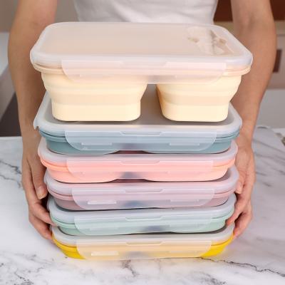 Cina Scatola da pranzo siliconica a prova di perdite per bambini a misura in vendita