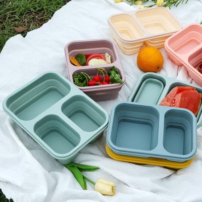 Cina Scatola da pranzo Bento in silicone a prova di perdita di BPA Diverse dimensioni 20.000 kg Peso lordo del pacchetto in vendita
