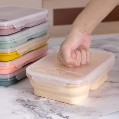 Cina Scatola da pranzo Bento in silicone a prova di perdita di BPA Diverse dimensioni 20.000 kg Peso lordo del pacchetto in vendita