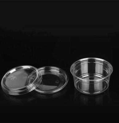 China Plastic Sauce Container 1oz Disposable Sauce Condiment Cup with Lids No Minimum Order for sale