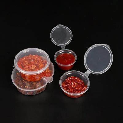 China 1 Oz Degradable Plastic Disposable PLA Condiment Cup with Lid Customized Request for sale