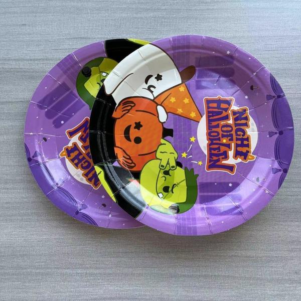 Quality Halloween Party Dessert Table Paper Cake Tray for Halloween Industrial Food and for sale