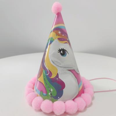 Cina Personalizzazione Cappello di compleanno corona Decorazione torta per adulti Bambino Bambino Party cappello pelo in vendita