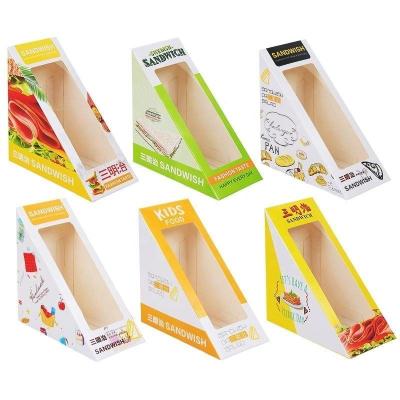 Cina Contenitore di imballaggio alimentare a forma triangolare di carta kraft senza coperchio in vendita