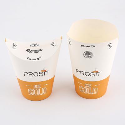 Cina Tazze di carta usa e getta per patatine dolci di forma a misura di 10*10*8cm in vendita