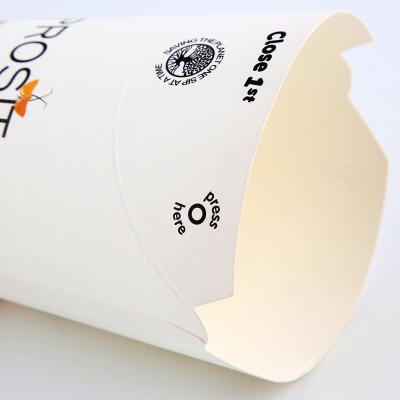 Cina Tazze di carta usa e getta per patatine dolci di forma a misura di 10*10*8cm in vendita