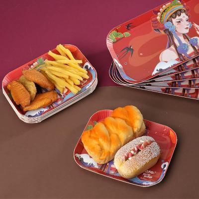 China Industrial Biodegradable White Plates Eco-Friendly Round Paper Plates for Party Barbecue for sale