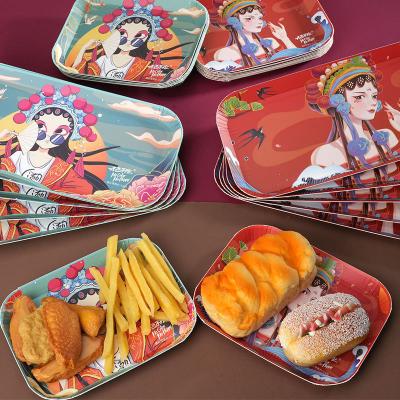 China Industrial Biodegradable White Plates Eco-Friendly Round Paper Plates for Party Barbecue for sale