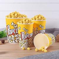 China Custom Logo Eco Friendly Disposable Popcorn Boxes Food Grade Cardboard 1000ml for sale