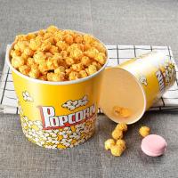 China Custom Logo Eco Friendly Disposable Popcorn Boxes Food Grade Cardboard 1000ml for sale