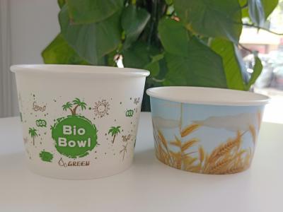 400~1800ml 둥근 종이 용기 PE 코팅 없이