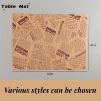 China Eco-Friendly Paper Table Mat for Dining Tables Biodegradable Custom Size for sale
