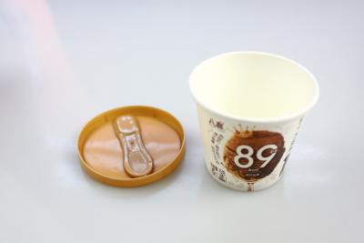 China Pago inicial Taza redonda de papel desechable personalizada para envases pequeños de helados en venta