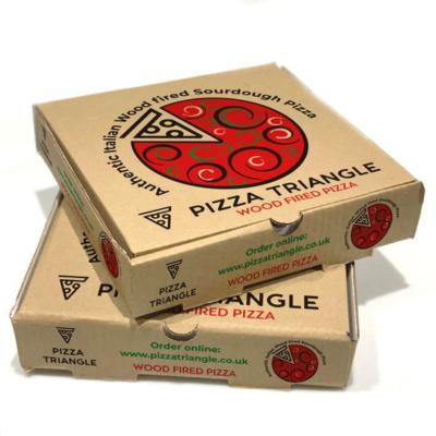 China Single- and Reusable Takeout Packaging Custom-Printed Kraft Pizza Boxes for Food Container for sale