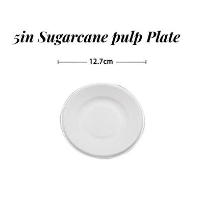 China US Biodegradable Sugarcane Bagasse Tableware Plate Carry-out Tableware Multi Color for sale