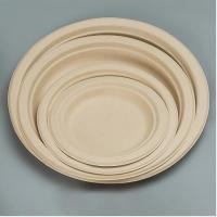 China Compostable Sugarcane Bagasse Paper Plates 2.9g 1000pcs Biodegradable Disposable Dinnerware for sale