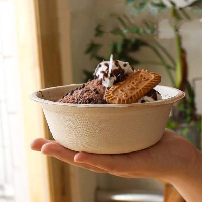 China Customization Biodegradable Sugarcane Bagasse Paper Bowl with Lid Eco-Friendly Product for sale