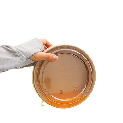 China Eco-Friendly Kraft Paper Bowl Lid for Disposable Burger and Salad 0.500kg Gross Weight for sale