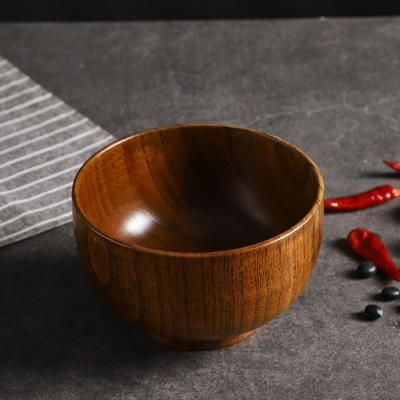 Cina Confezione di scodella di legno rotonda per i ristoranti in vendita