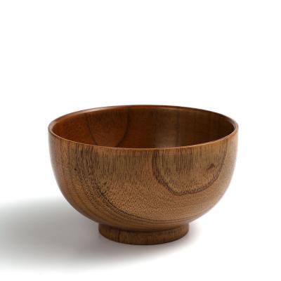 Cina Confezione di scodella di legno rotonda per i ristoranti in vendita