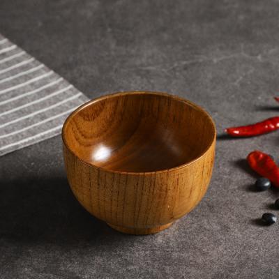 Cina Confezione di scodella di legno rotonda per i ristoranti in vendita