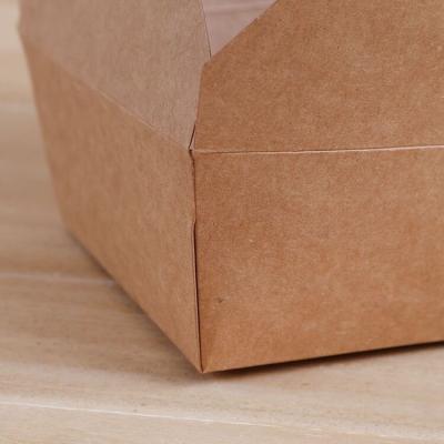 Cina Contenitore per la preparazione del pasto di carta kraft usa e getta per la preparazione del pasto per la preparazione del pasto per la preparazione del pasto per la preparazione del pasto in vendita