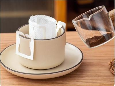 Cina Portable Hanging Ear Coffee Filter Paper Bag 7,5*9cm Disposable Filter di design creativo in vendita