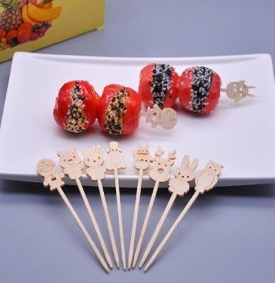 China Custom Size Bamboo Stick for Dessert Cakes Fruit Skewers Disposable and Eco-friendly for sale