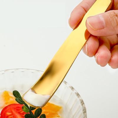 China Tafelgerei van roestvrij staal lange hendel lepel voor koffie ijs dessert herbruikbaar Te koop