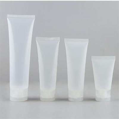 Cina Tubo PE in plastica trasparente per imballaggi cosmetici per creme per mani ecocompatibili personalizzati in vendita