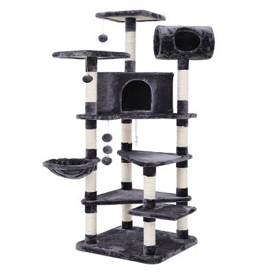中国 多層の猫が大きなジャンププラットフォームで引っ張るポスト 販売のため