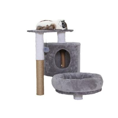 China Custom Size Cat Scratching Post Sisal Material and Hanging Ball for Your Cat's Comfort for sale