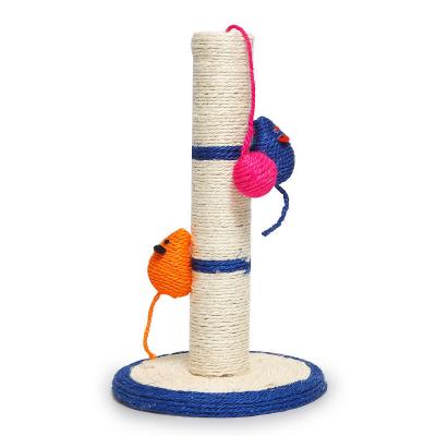 China Initial Payment Cat Scratcher Sisal Cat Scratching Cardboard Post Cactus Multi Color for sale