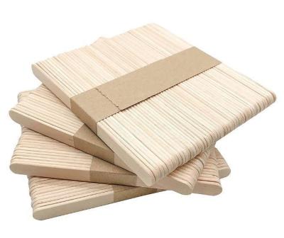 China Eco-Friendly Disposable Birch Wood Food Grade Non Stick Wooden Ice Cream Stick Popsicle Sticks for sale