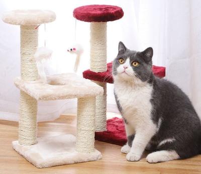 Китай Кошка Игрушечная колонна Кошачий каркас для подъема и царапины 42,00 см * 32,00 см * 25,00 см Размер упаковки продается