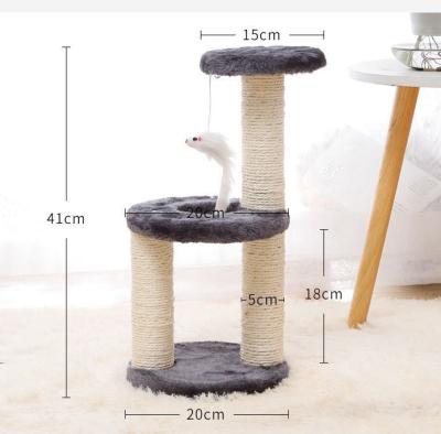 China Cat Toy Pillar Cat Frame for Climbing and Scratching 42.00cm * 32.00cm * 25.00cm Tamanho do pacote à venda