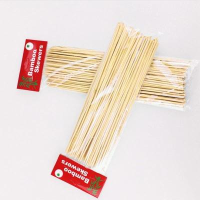 China Large Diameter Long Bamboo Round Wooden Sticks for Customized BBQ Skewers Different Sizes for sale