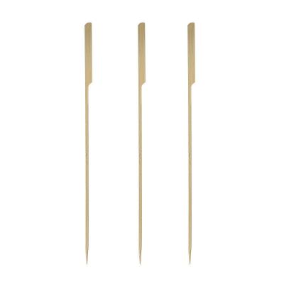China Initial Payment Can Be Customized 10 to 40 Cm Long Flat Skewer Barbecue Skewers Sticks for sale