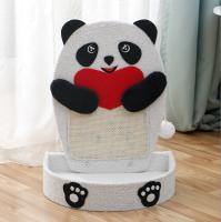 China Customized Durable Cat Scratcher with Cartoon Image M Size Particleboard Flannel Sisal Rope for sale
