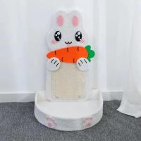 China Customized Durable Cat Scratcher with Cartoon Image M Size Particleboard Flannel Sisal Rope for sale