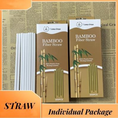 China Full Payment Bamboo Straw Eco-Friendly Reusable Natural Organic Fiber Drinking Straw for sale