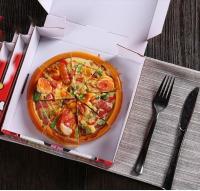 China Custom Corrugated Pizza Boxes 2000pcs MOQ Eco Friendly Food Packaging Custom Size Accepted for sale