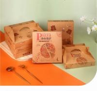 China Custom Corrugated Pizza Boxes 2000pcs MOQ Eco Friendly Food Packaging Custom Size Accepted for sale