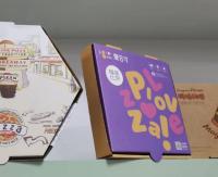 China Custom Rectangle Food Grade Corrugated Pizza Box Packaging 2000pcs MOQ for sale