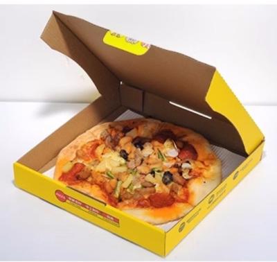 China Rectangle Food Packaging Container Customization Food Grade Pizza Box Packaging Box for sale