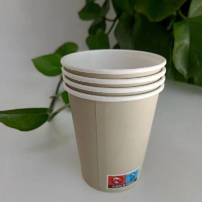 China OEM Single Wall Paper Cup Custom Printed Logo Biodegradable 18PE 150-300GSM Wegwerp Te koop