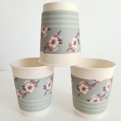 Cina OEM Logo stampato su misura Biodegradabile Disposable Hot or Cold Drinking Foamed Paper Cup in vendita