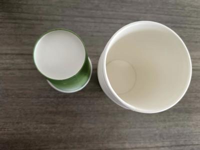 Cina Coppe di carta da parete singole con coperchio Prepagamento iniziale OEM in vendita
